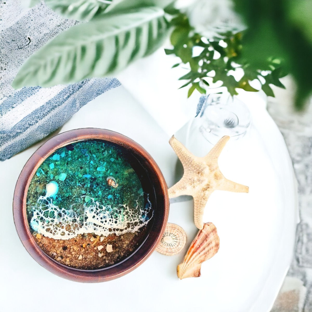 Hand-painted Ocean Scene Decorative Bowl | Coastal Home Décor Australia ...